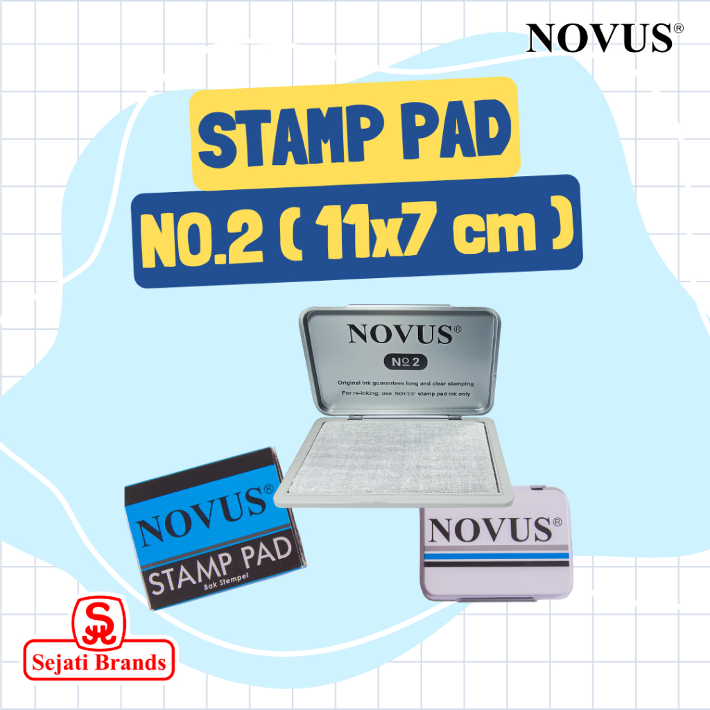 Jual Novus Bak Stempel (13.3 x 9.4 cm) / Stamp Pad No. 2/Tempat Tinta ...