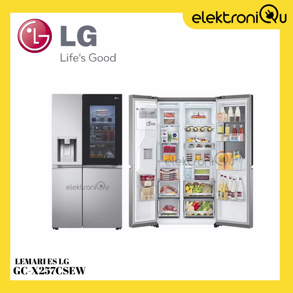 Jual LEMARI ES LG GC-X257CSEW SIDE BY SIDE InstaView Door-in-Door™ 617 LITER | Shopee Indonesia