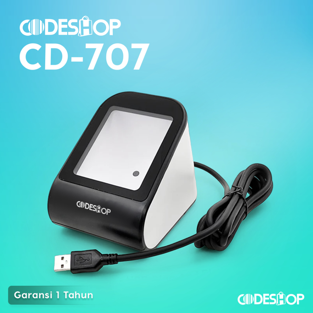 Jual Barcode Scanner 2D CODESHOP CD-707 Scan Pembayaran Online Dana Pay ...