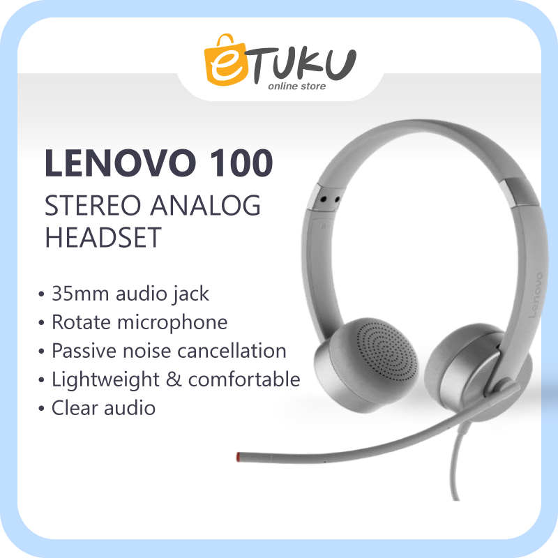Jual Lenovo Stereo Analog Headset | Shopee Indonesia