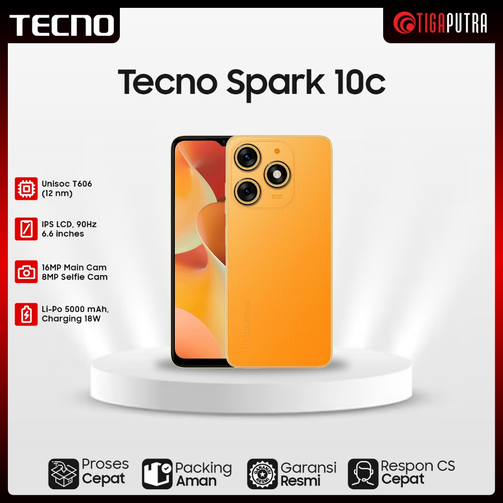 Jual Tecno Spark 10C (RAM 4GB, ROM 128GB, Refresh Rate 90Hz, Fast ...