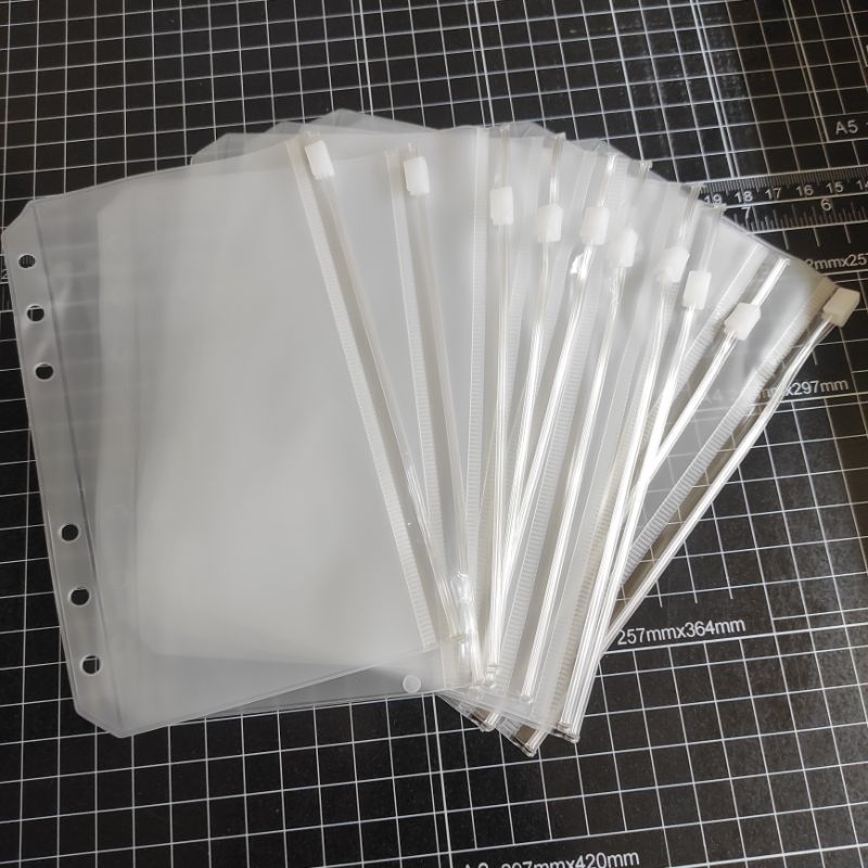 Jual A6 ring 6 Ziplock kantong PVC binder | Shopee Indonesia
