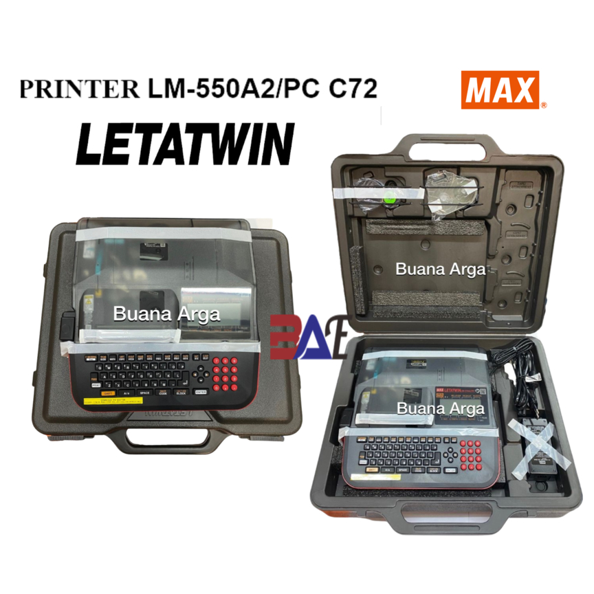 Jual Printer Pita MAX Letatwin LM-550A3/PC C72 untuk Cable Marker Tube ...
