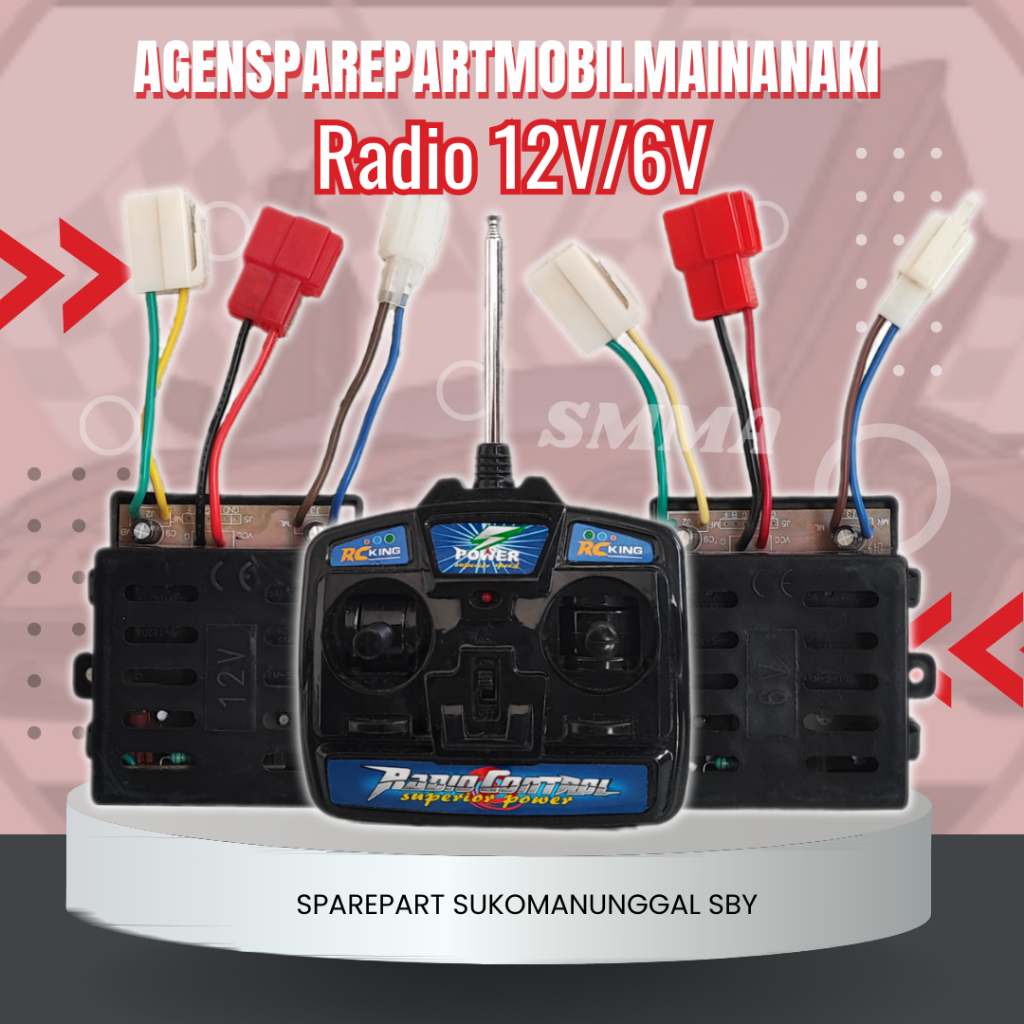 Jual ⚡Ready⚡Receiver+Remote Control 2,7Mhz 6v 12v Radio (modul PCB ...