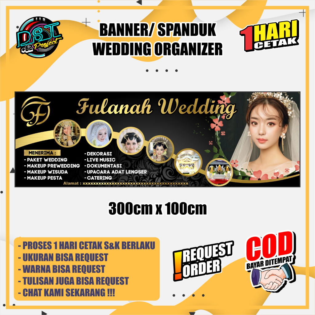 Jual BANNER / SPANDUK Rias Pengantin, Wedding Organizer, Rias Pengantin ...