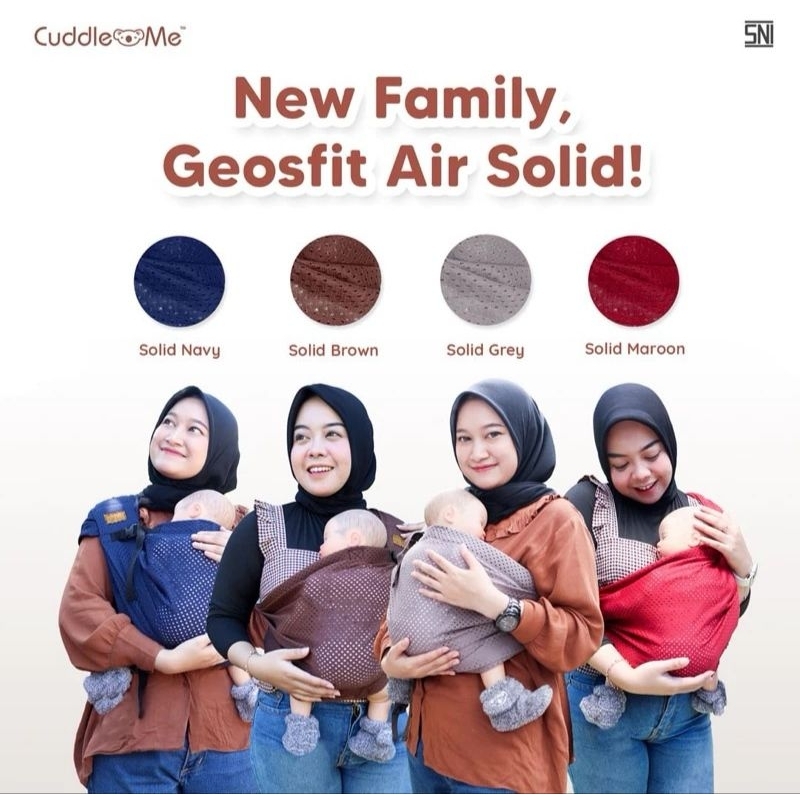 Jual Geosfit Air Solid Polos Geosfit Cuddleme Gendongan Cuddle Me Sling ...
