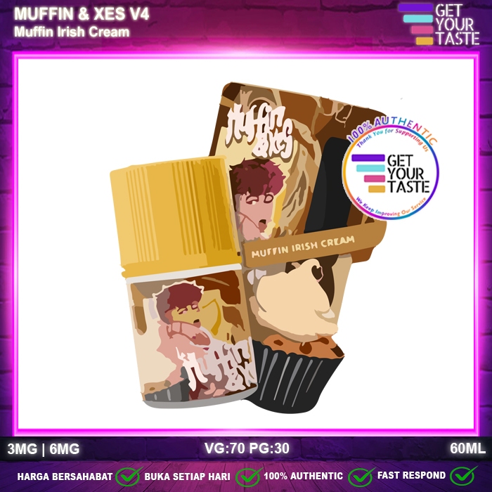 Jual Liquid YB Muffin and Xes V4 Irish Cream 60ML by Reza Arap x ORA ...