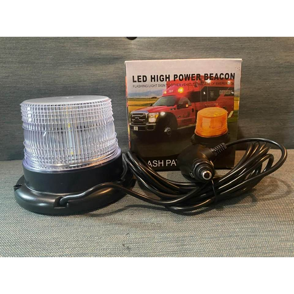 Jual Lampu Rotary Flash 9 Mode / Colok ke Lighter 12Volt - Warna PUTIH ...