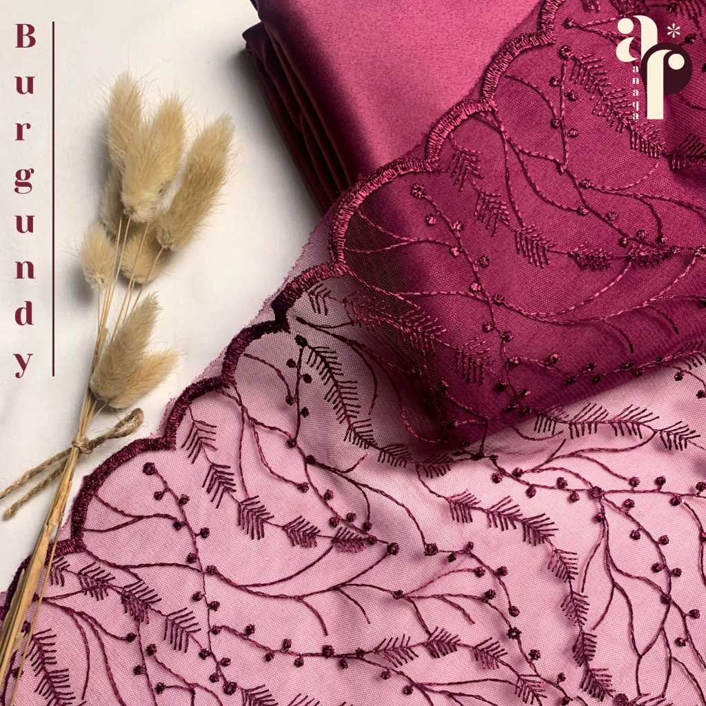 Jual ½ meter Kain Brukat Premium Willow Motif / Brokat Tile Prancis ...