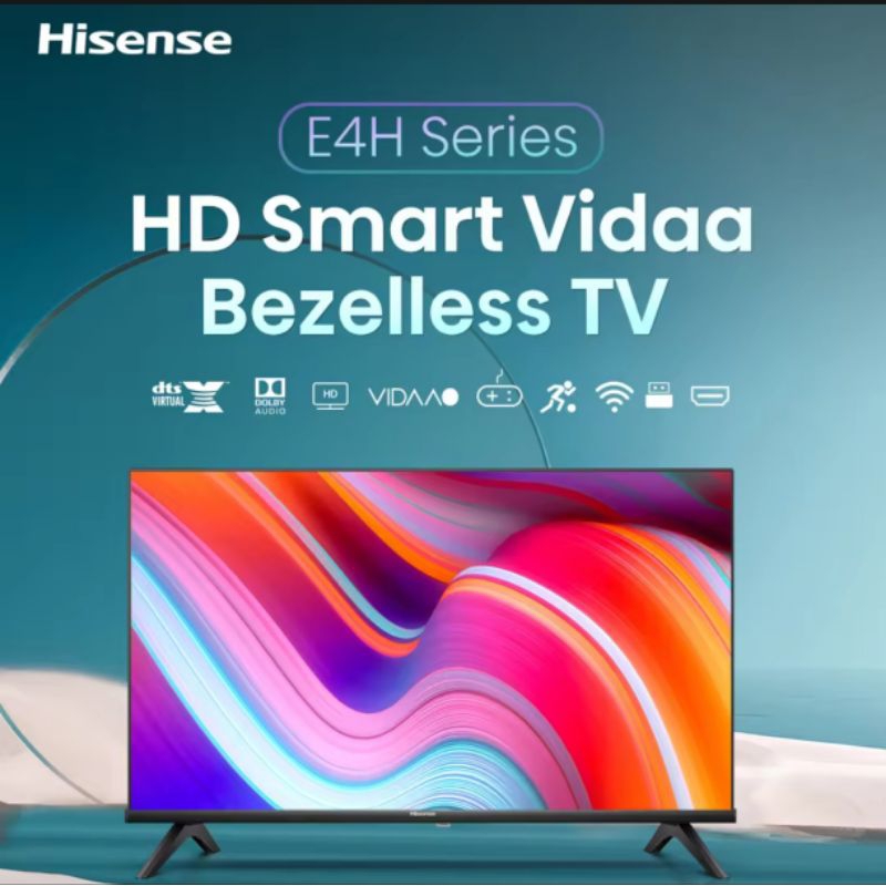 Jual Hisense 32 inch Vidaa Smart HD TV Bezelles 32E4H Netflix Digital ...