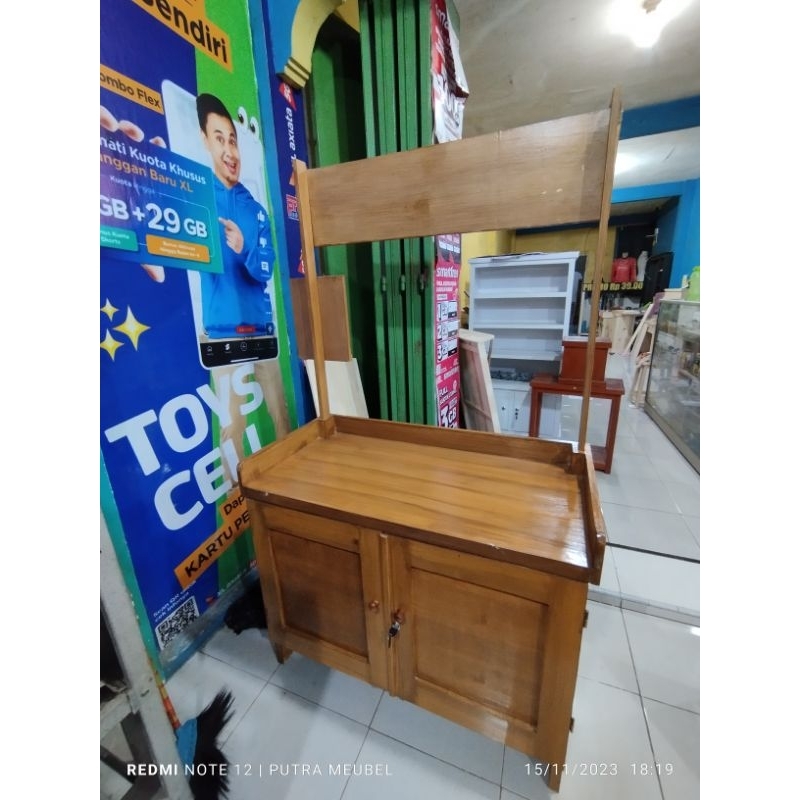 Jual Meja Dagang Lipat Polosan Tanpa Pintu P100xL50 & Meja Booth ...