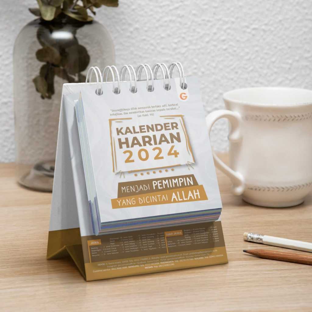 Jual Kalender Meja Harian Islami Muslim 2024 | Shopee Indonesia