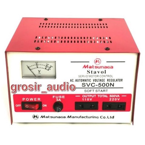 Jual el terkini STAVOL MATSUNAGA 500WATT 500 WATT ,STABILIZER MATSUNAGA ...
