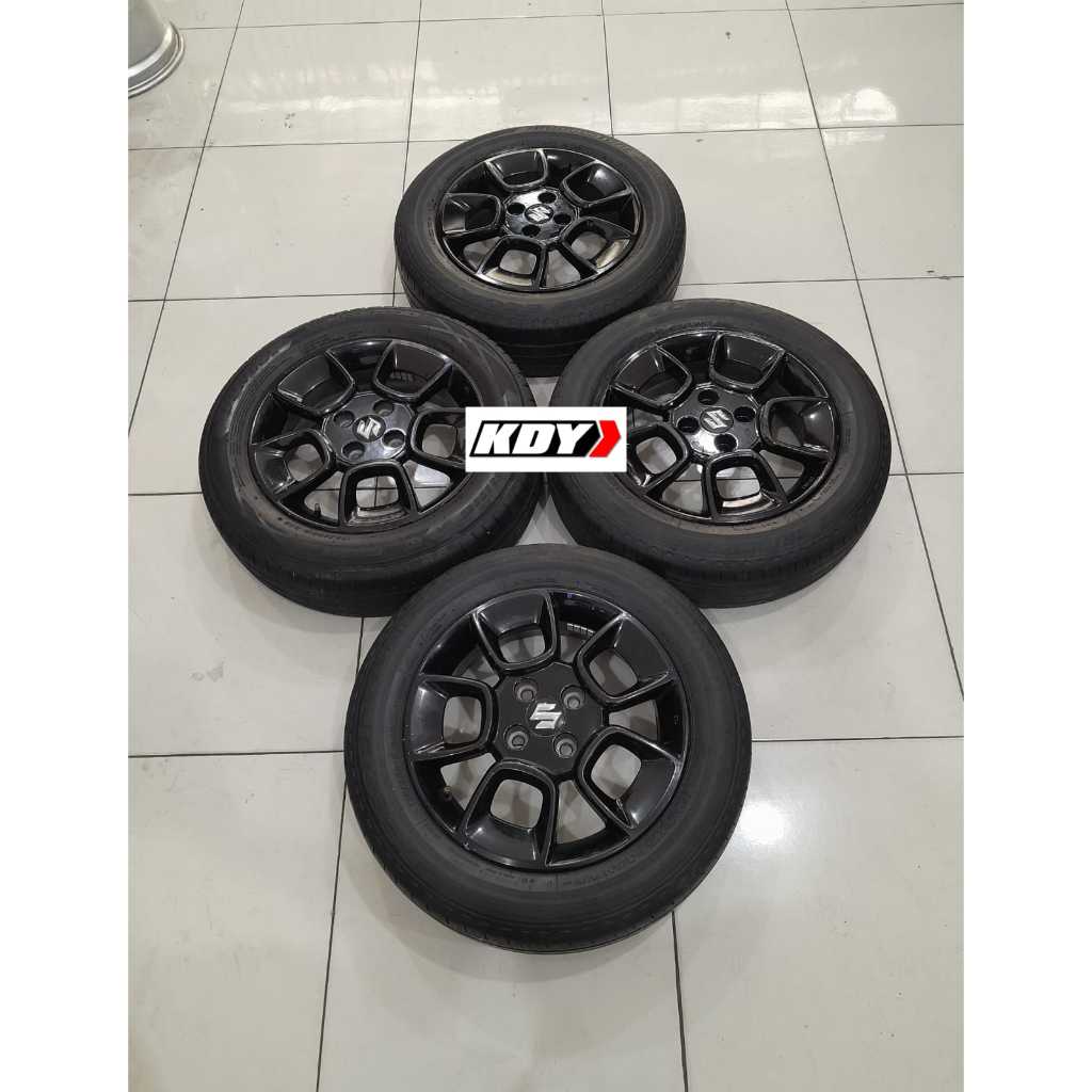 Jual Velg Standart IGNIS R15 BLACK + Ban Bridgestone /Dunlop 175 65 ...