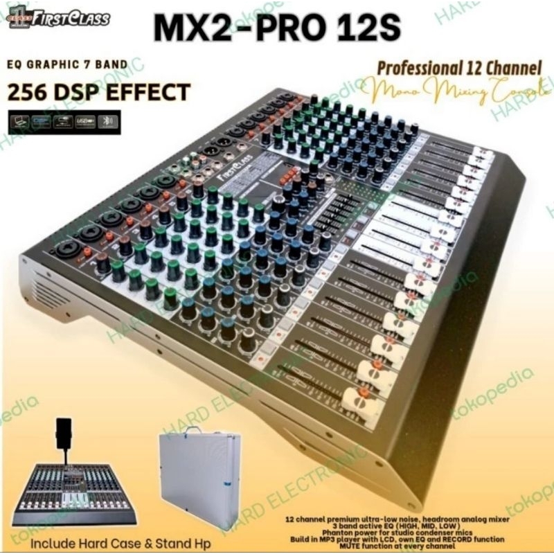 Jual Mixer Audio Firstclass MX2 - PRO 12S / MX2PRO12S 12 Channel ...