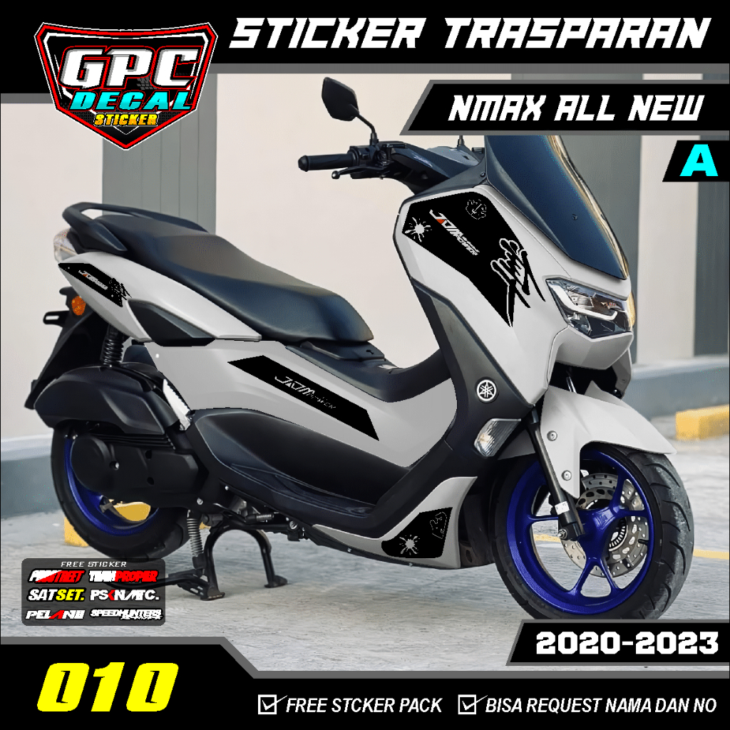 Jual STICKER STRIPING TRANSPARAN NMAX ALL NEW 2020-2023 DESAIN JDM ...