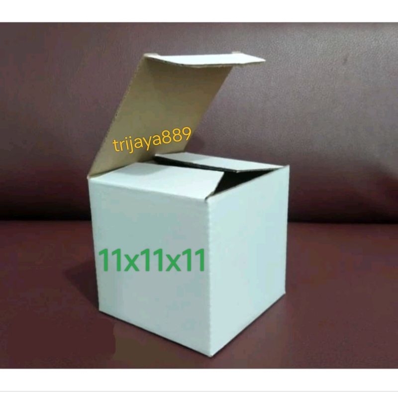 Jual dus packing box pizza diecut 11x11x11 PUTIH | Shopee Indonesia