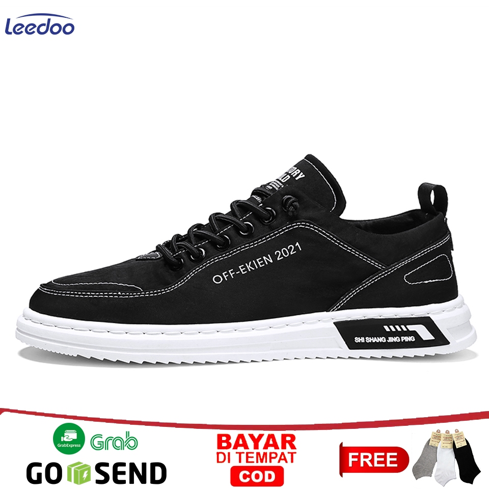 Jual Leedoo Sepatu Pria Sneakers Cowok Sepatu Casual Fashion Kerja Kuliah Sport Running Shoes ...