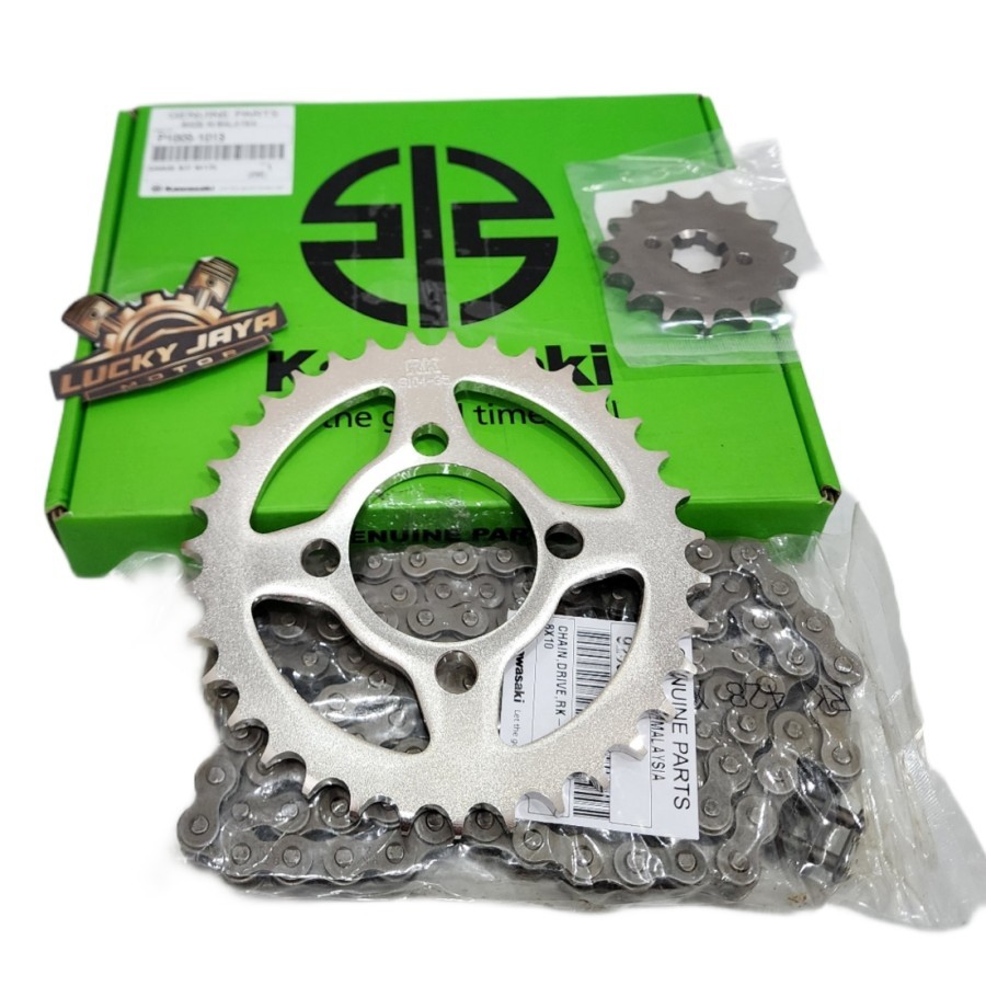Jual Gear Set Gir set Chain Kit W175 W 175 Original Kawasaki P1005-0013 ...