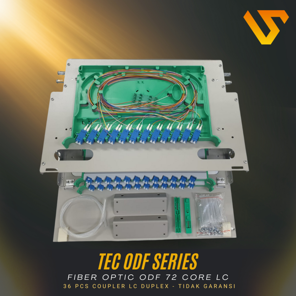 Jual Fiber Optic Odf Otb 72 Core Lc Lengkap Rackmount Odf 72c Lc
