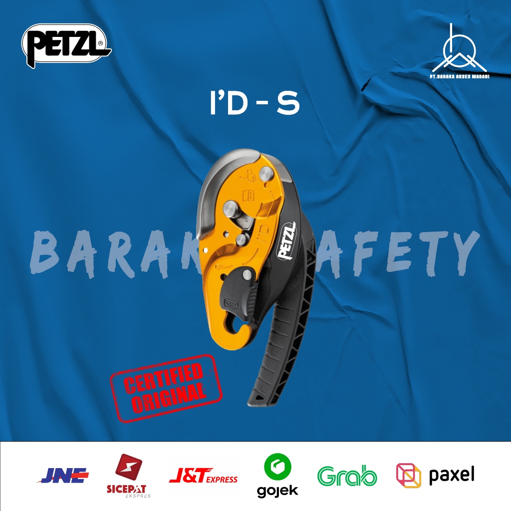 Jual PETZL ID S Self-Braking Descender with Anti-Panic Function for Work at Height and Rope ...