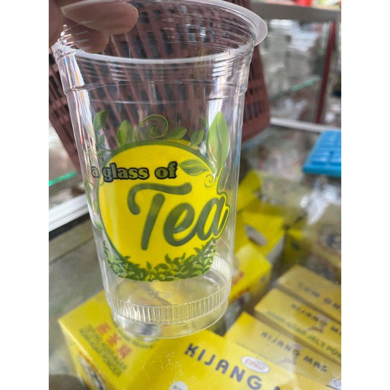 Jual GELAS PLASTIK MOTIF glass of tea & 16 OZ STARINDO / GELAS POP ICE ...
