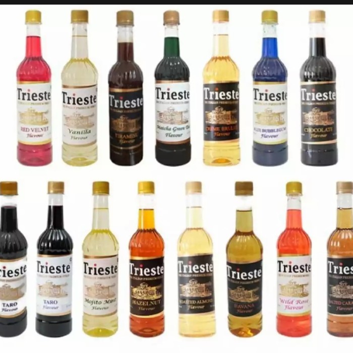 Jual Trieste Sirup Premium Varian Rasa 650ml / kemasan botol | Shopee ...