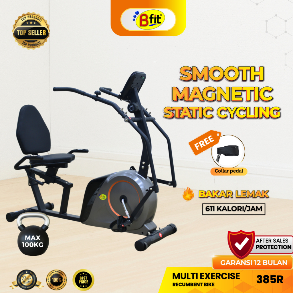 Jual Sepeda Statis BFIT 385R Recumbent Bike Sepeda Olahraga Cardio ...