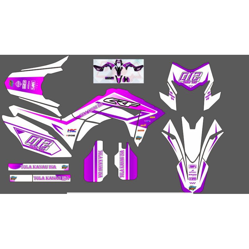 Jual DECAL KEREN CRF BISA RIQUEST NAMA,NO CUSTOM | Shopee Indonesia