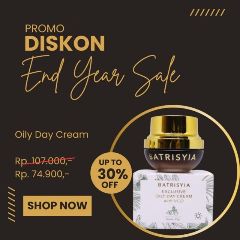 Jual Batrisyia Herbal Exclusive Oily Day Cream 15g | Shopee Indonesia