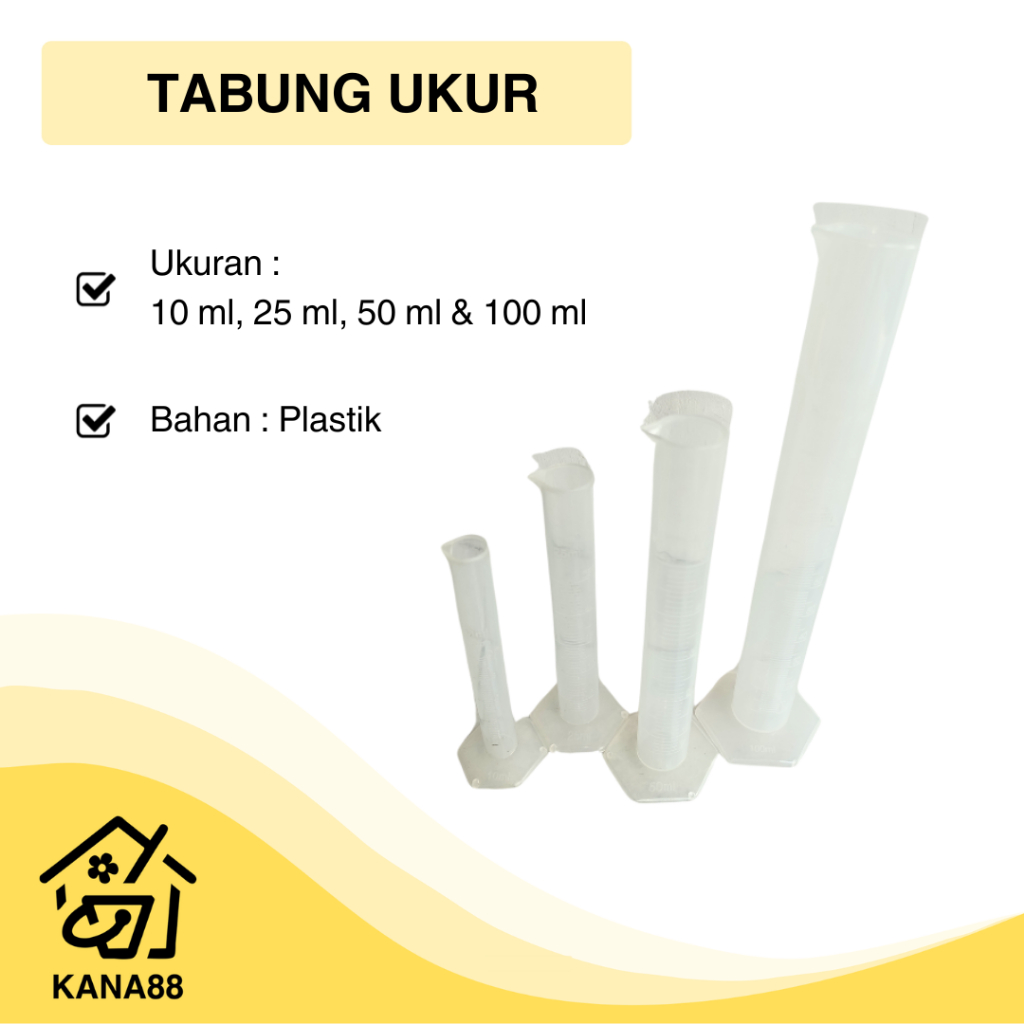 Jual Tabung Ukur 10 ml, 25 ml, 50 ml dan 100 ml | Shopee Indonesia