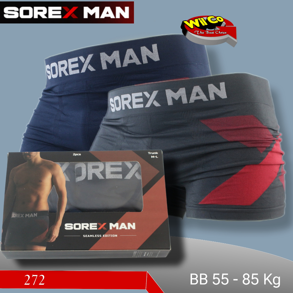 Jual K272D (isi 2 pcs) Sorex Man Celana Dalam Boxer Pria Dewasa dan ...