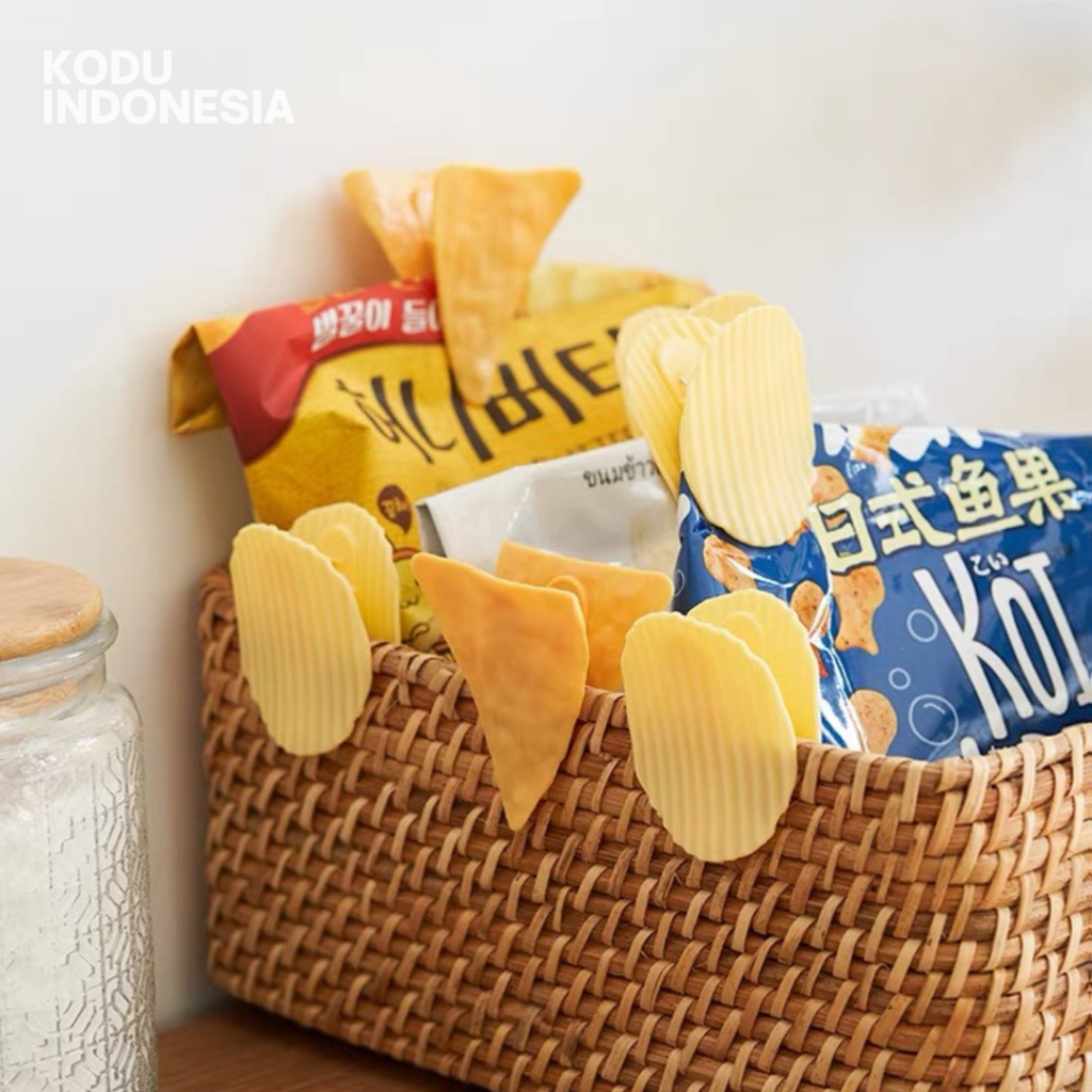 Jual KODU Klip Snack Makanan Potato Chips Tortilla Food Clip Makanan ...