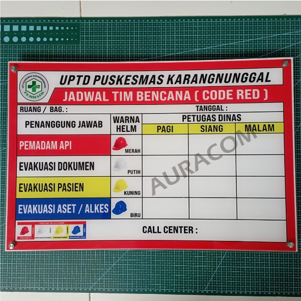 Jual TERLARIS Papan Code Red Akrilik Siap Pakai | Melayani Desain ...