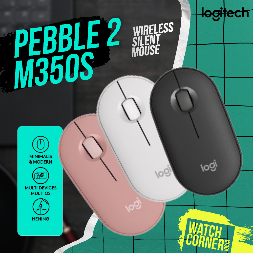 Jual Logitech Pebble 2 M350s Mouse Wireless Bluetooth Slim Silent ...