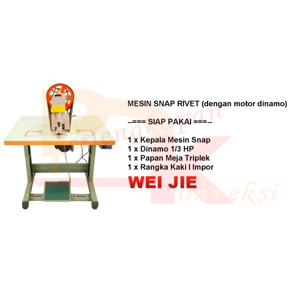 Jual Mesin Press Ripet Rivet Pasang Kancing Snap Mata Ayam Eyelet WEIJIE WJ-808 WJ808 Semi ...