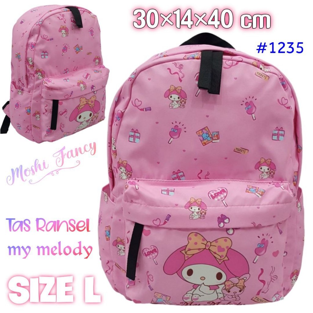 Jual Tas Ransel Sanrio My Melody / Tas Sekolah Melody/ Ransel Sekolah ...
