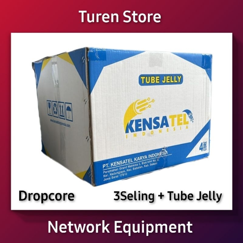 Jual Kensatel Kabel Fiber Optic 2 Core 4 Core Dropcore 3 Sling Tube ...