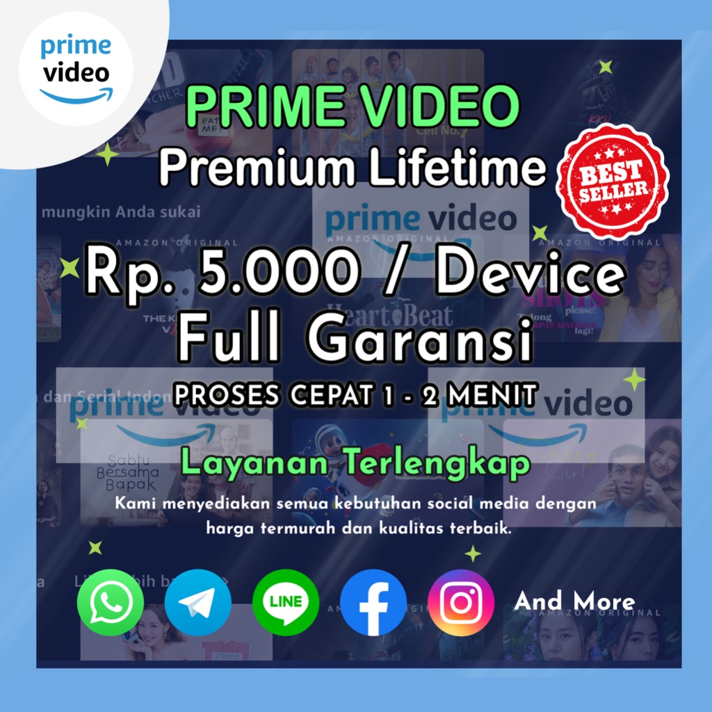 Jual [NEW] PRIME VIDEO PREMIUM PRIVATE UHD ALL DEVICE FULL GARANSI | Shopee Indonesia