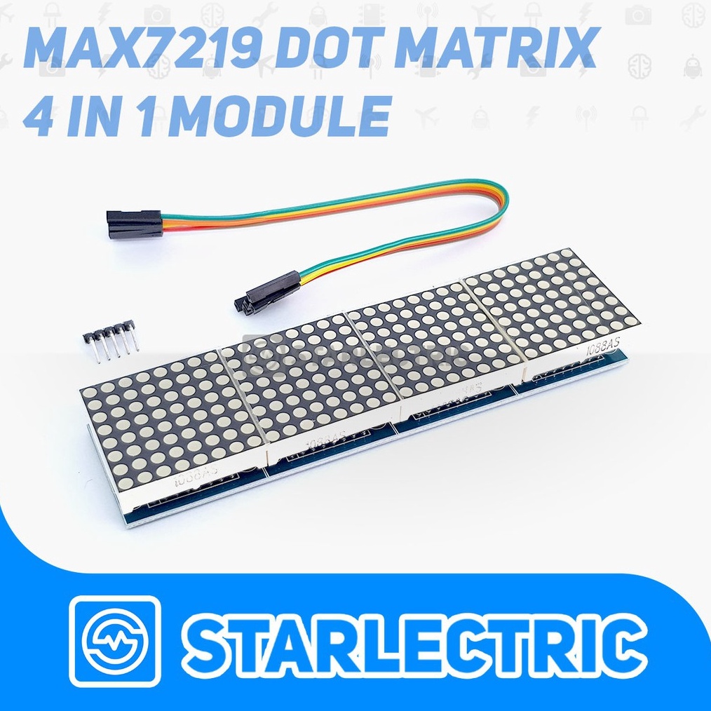 Jual SHOPEE MALL Max7219 x 4 Dot Matrix Module 4in1 Display for Arduino ...