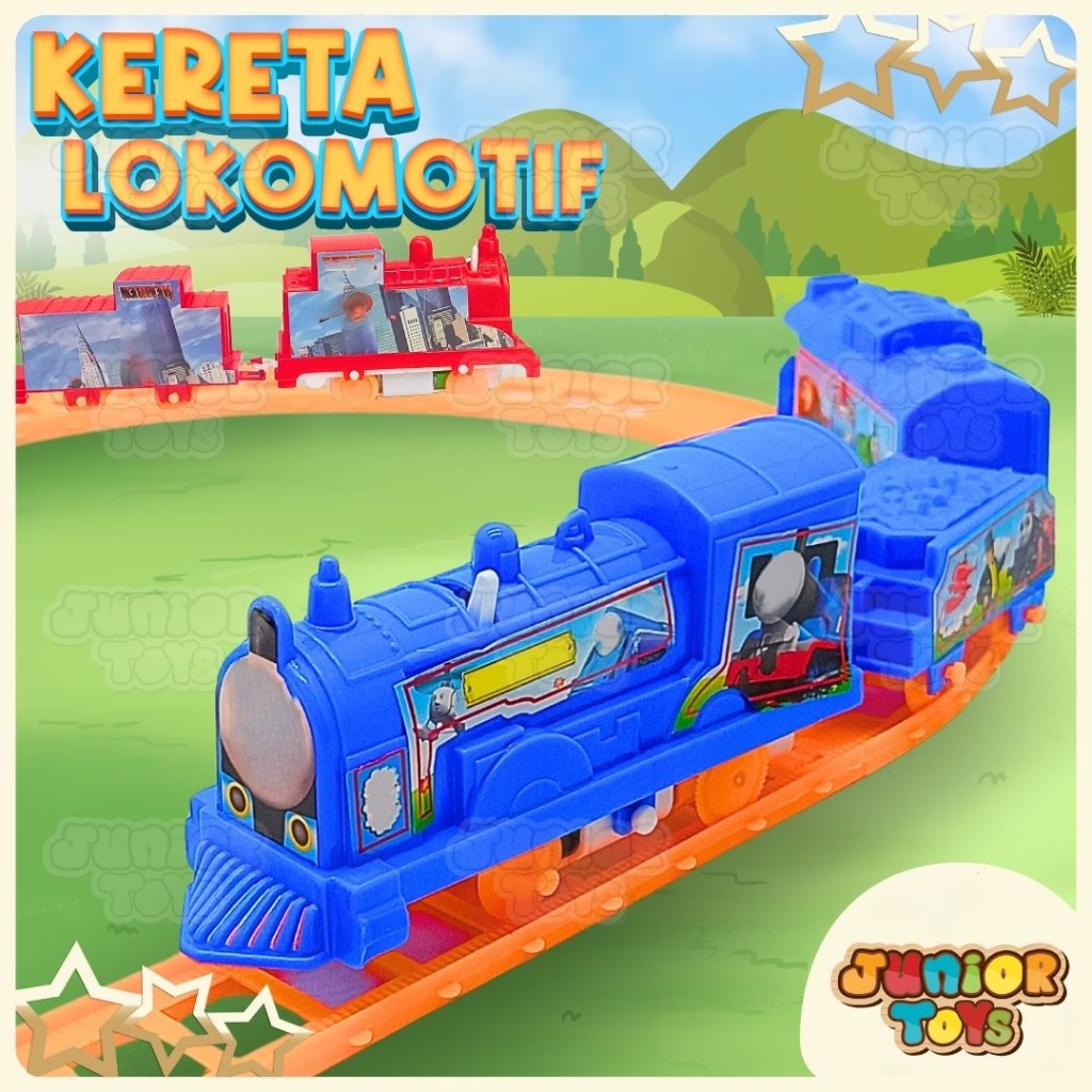 Jual Kereta Api Mainan Anak Lokomotif Gerbong Train Toys | Shopee Indonesia