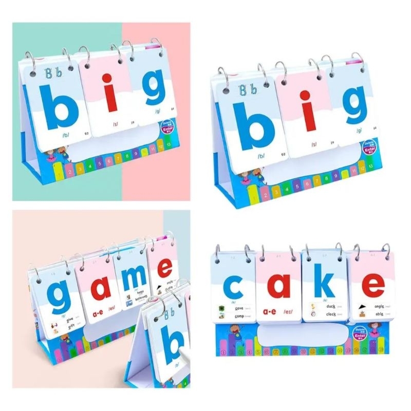 Jual [capt] Mainan Edukasi Anak Kartu Pintar Kalender Phonic Flash Card ...