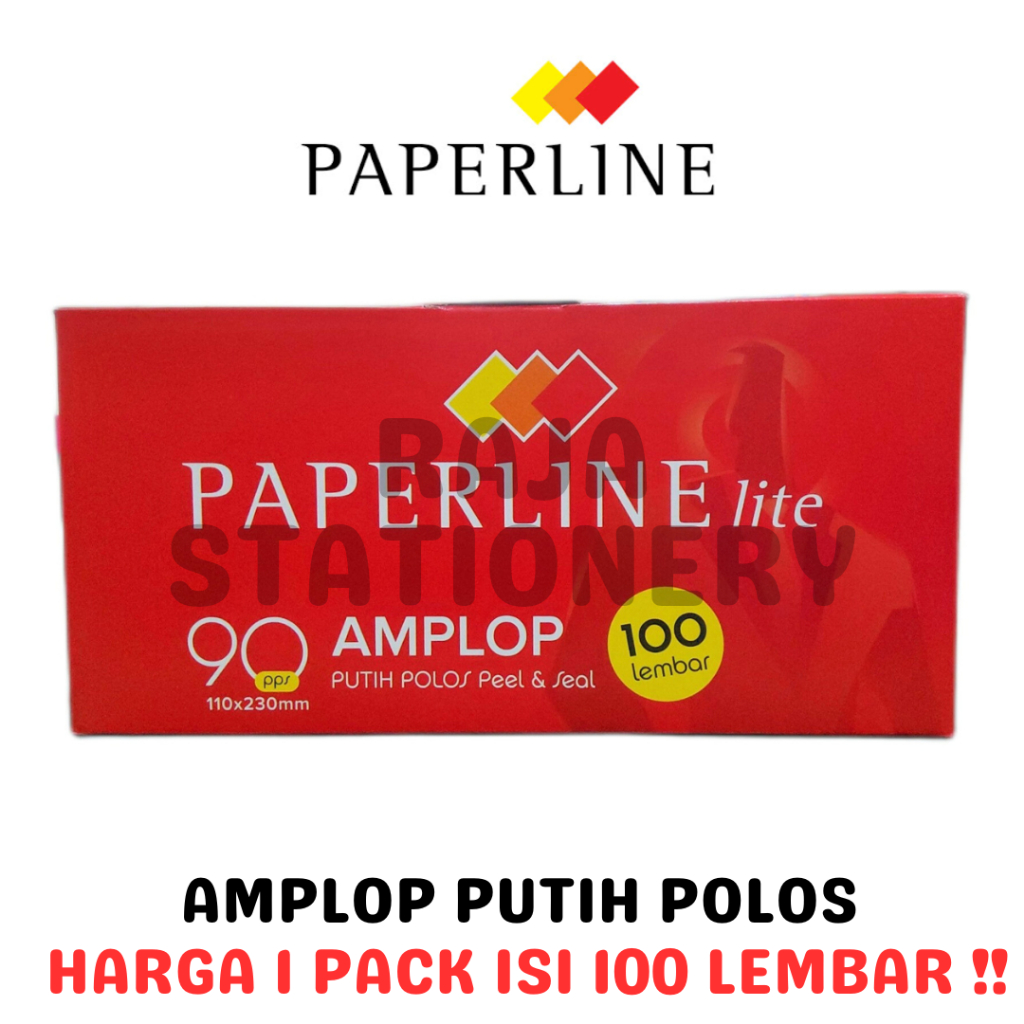 Jual Amplop Paperline 90 104 110 PUTIH POLOS BANKER Sedang White Envelope Box PPS | Shopee Indonesia