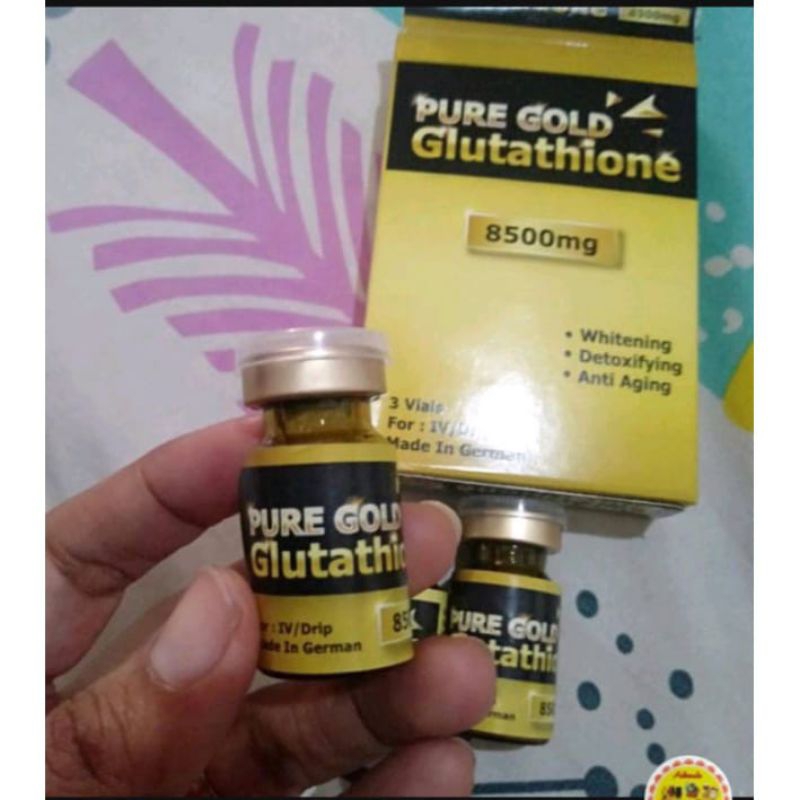 Jual ECER PURE GOLD GLUTATHIONE 8500MG ECERAN PURE GOLD 8500MG PURE ...