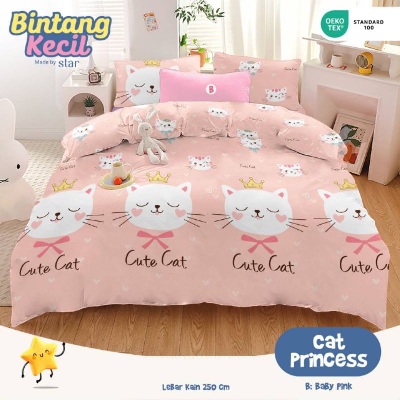 Jual Sprei Katun Motif ANIMAL CAT/KUCING ANAK Terbaru{ANTI GESER} Adem ...