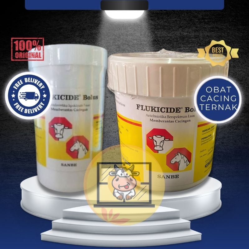 Jual FLUKICIDE 12 BOLUS Obat Cacing Kuda Sapi FLUKICIDE Antelmintika ...