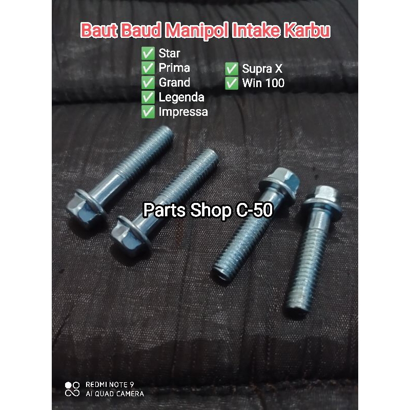 Jual Baut Baud Manipol Manipul Manifold Intake Karbu Honda Astrea Star Prima Grand Legenda ...