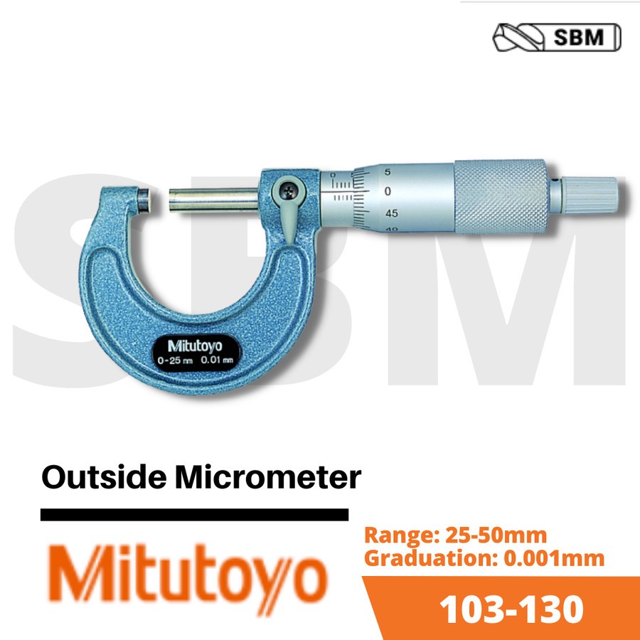 Jual MITUTOYO 103-130 MICROMETER 25-50MM | Shopee Indonesia