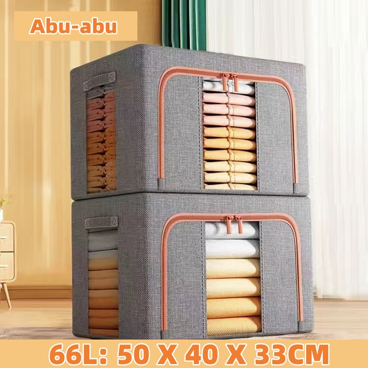 Jual 66L/110L kotak penyimpanan tahan lembab storage box pakaian ...