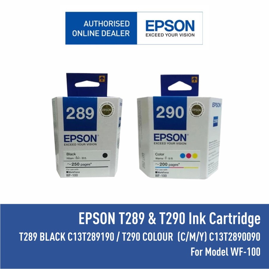 Jual Tinta Epson T289 289 Black T290 290 Color - Tinta Printer Epson ...